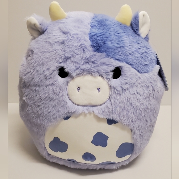Squishmallows | Toys | Bubba The Purple Cow Squishmallow Fuzzamallow 2 ...